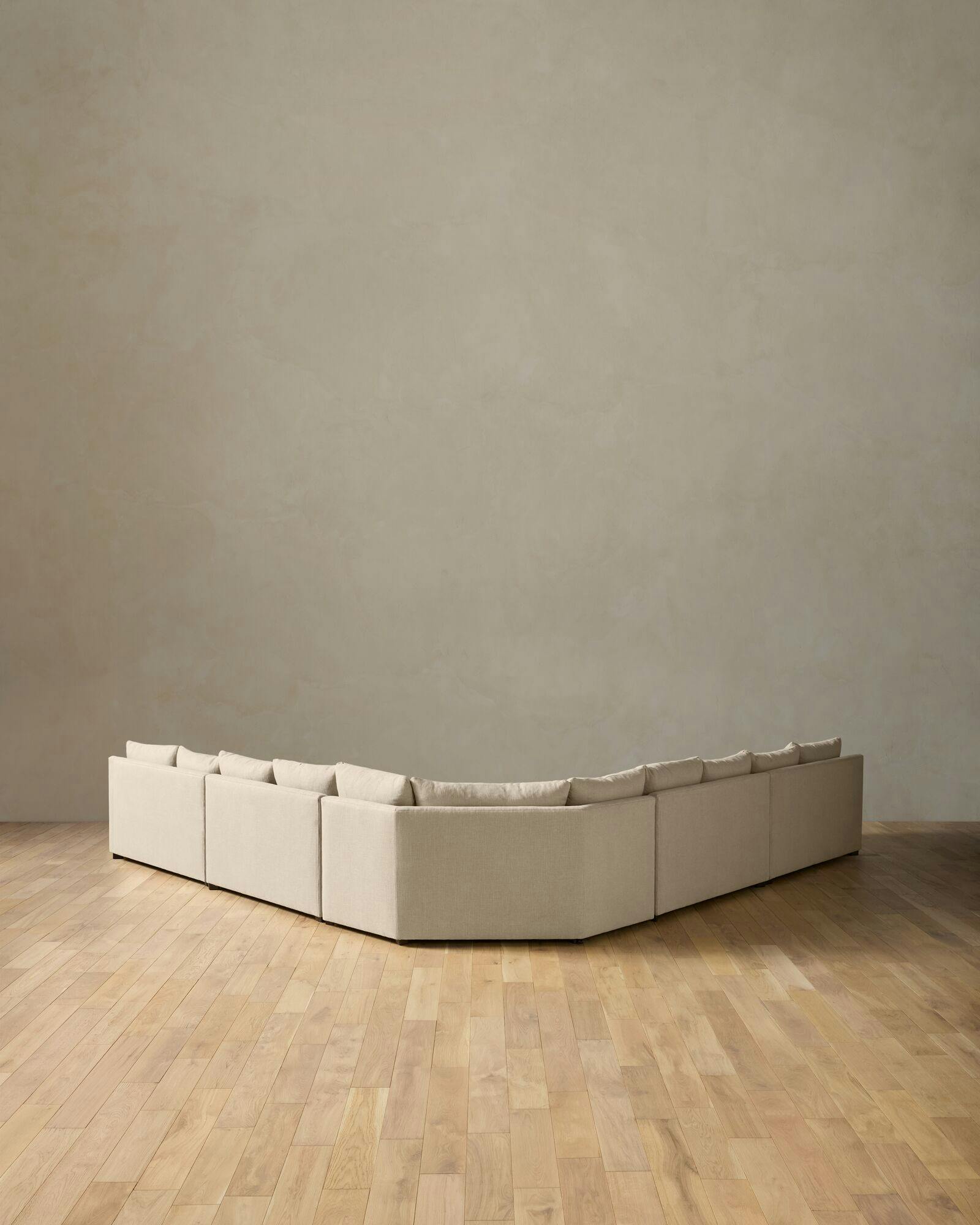 Leighton Slope Arm 5-Piece Grand Wedge Sectional | Joon Loloi