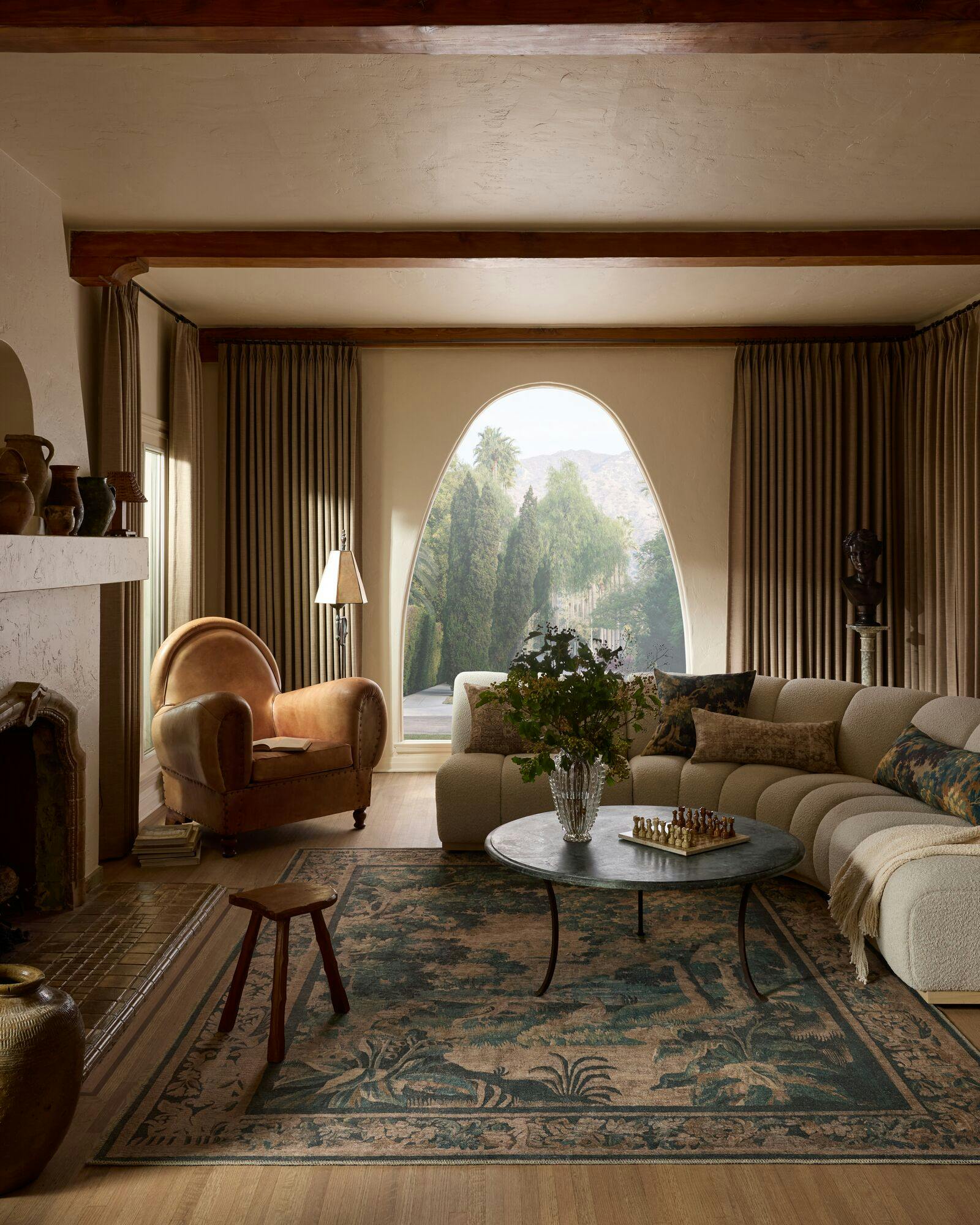 Hollyhock Printed Tapestry Rug | Joon Loloi