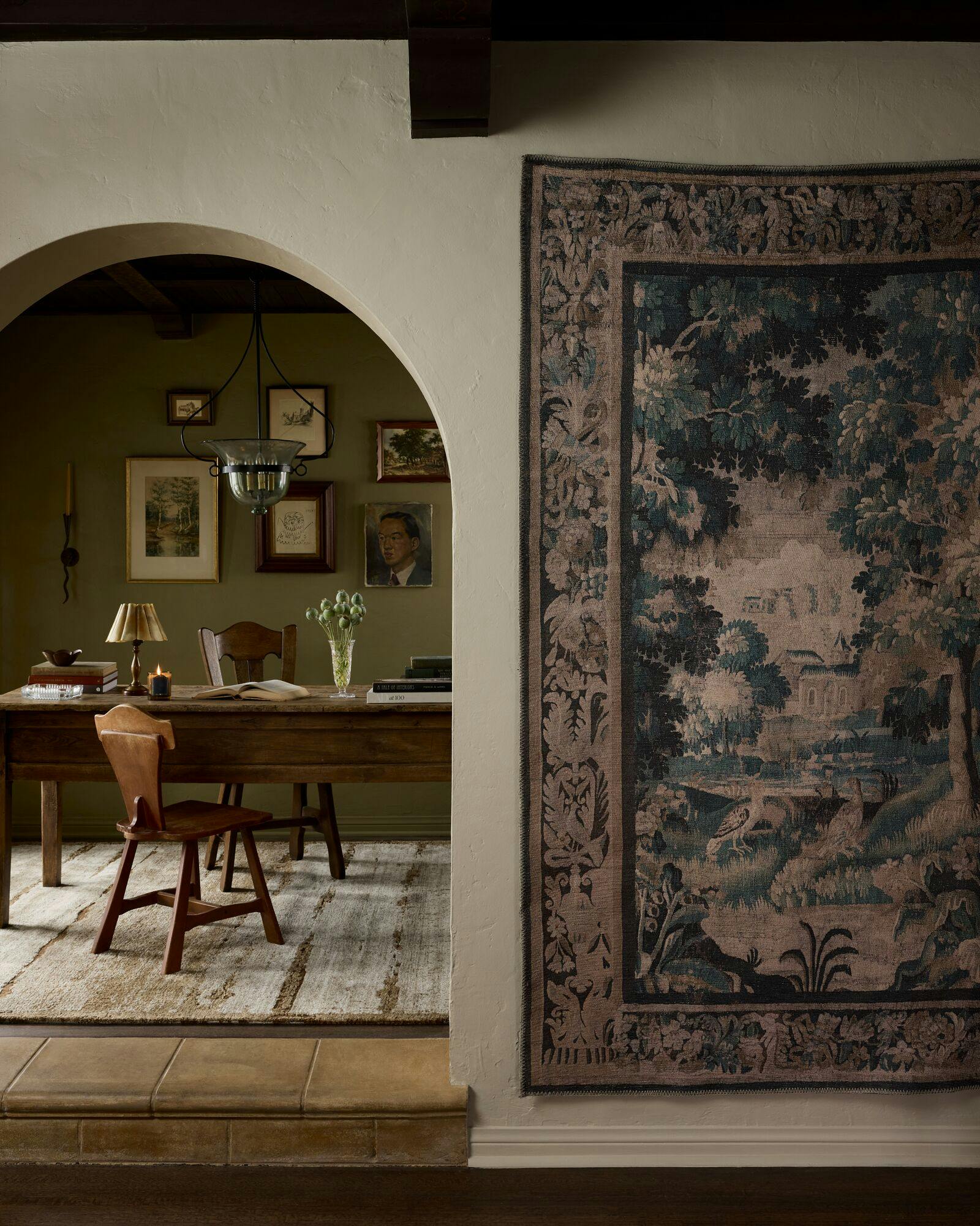 Hollyhock Printed Tapestry Rug | Joon Loloi