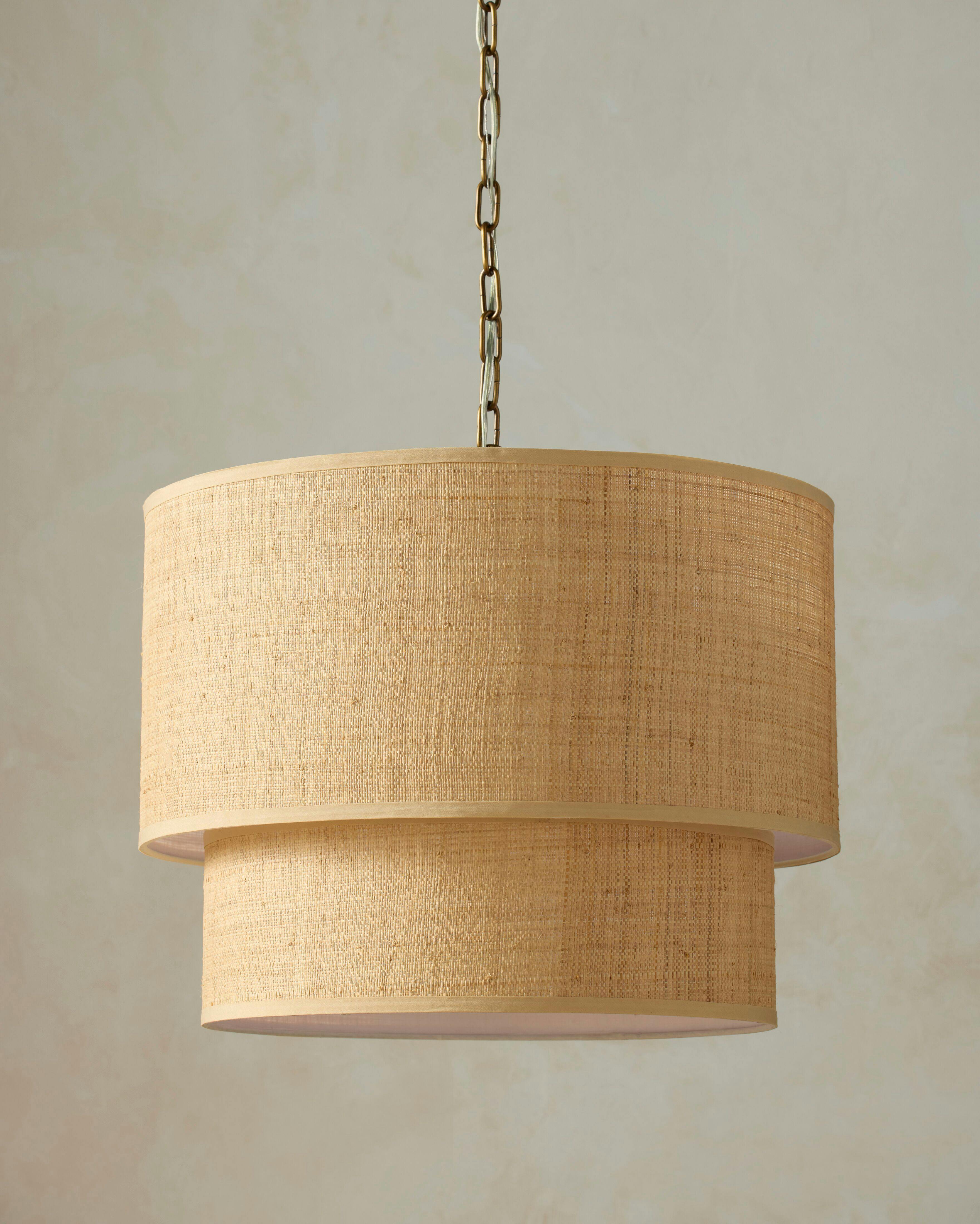 Dora Grass Cloth Pendant Light | Joon Loloi