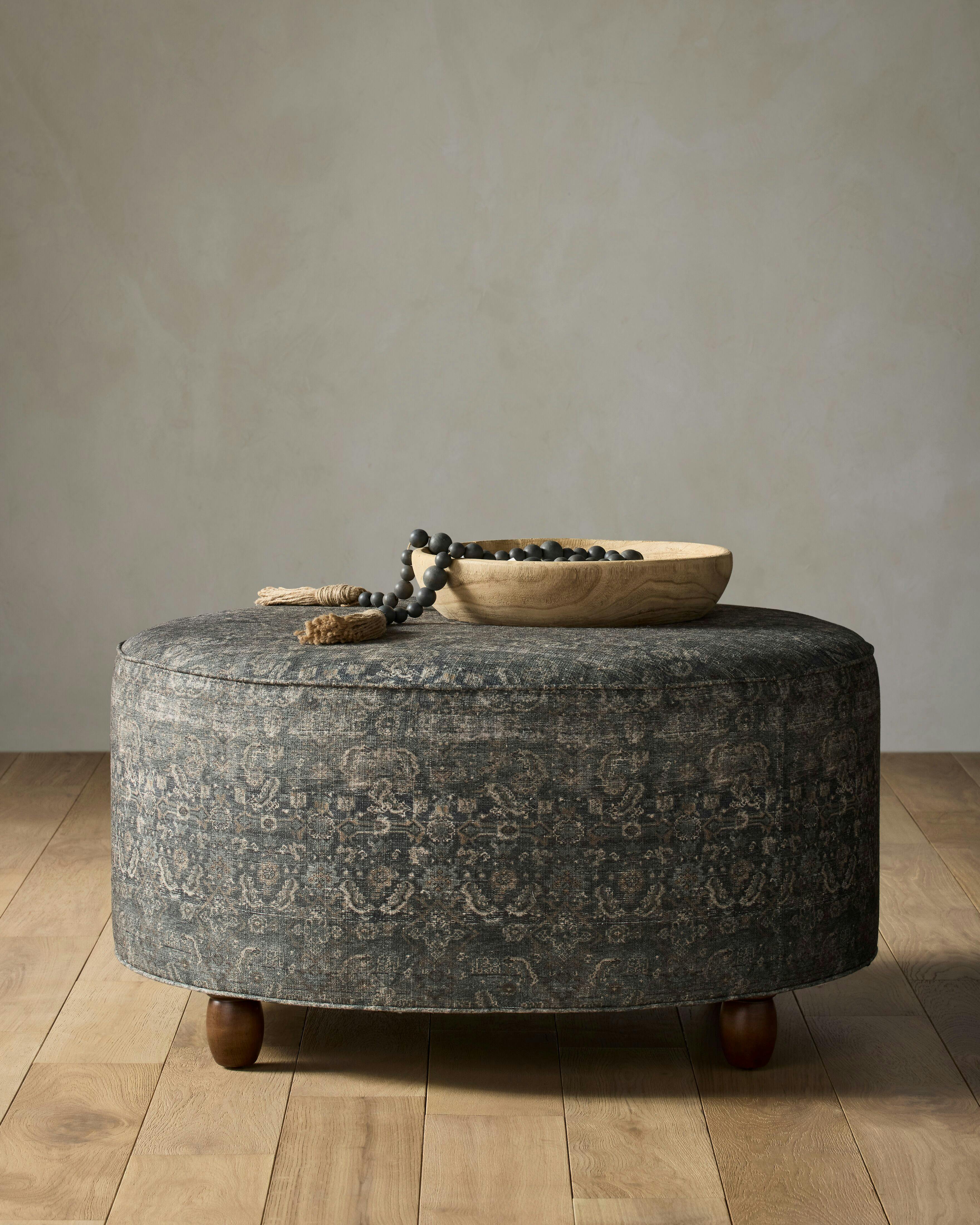 Brynn Cylinder Ottoman | Joon Loloi